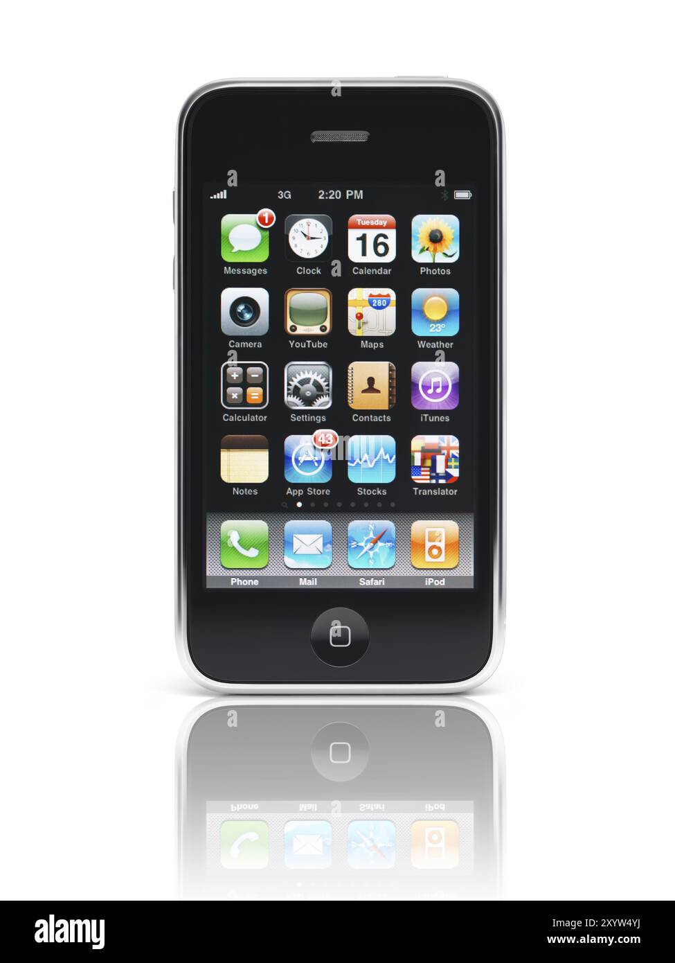 Apple iphones screen Cut Out Stock Images & Pictures - Alamy