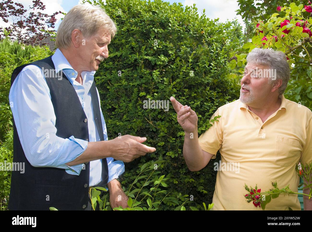 Two neighbors argue hi-res stock photography and images - Alamy