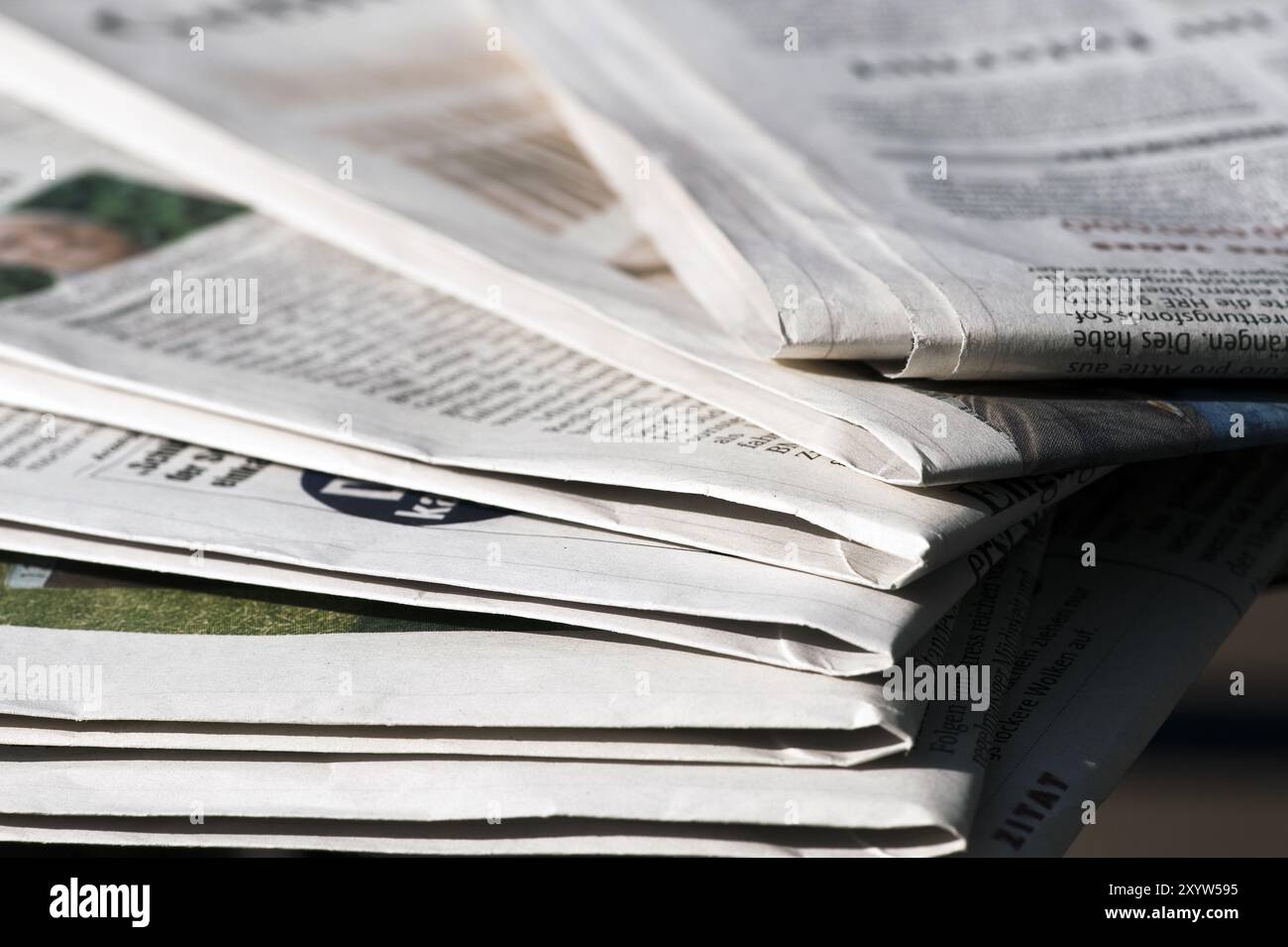 Daily newspaper fanned out Stock Photo - Alamy