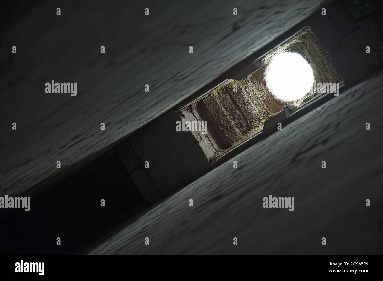 Combustion chamber of a coke oven with flue hole Stock Photo - Alamy