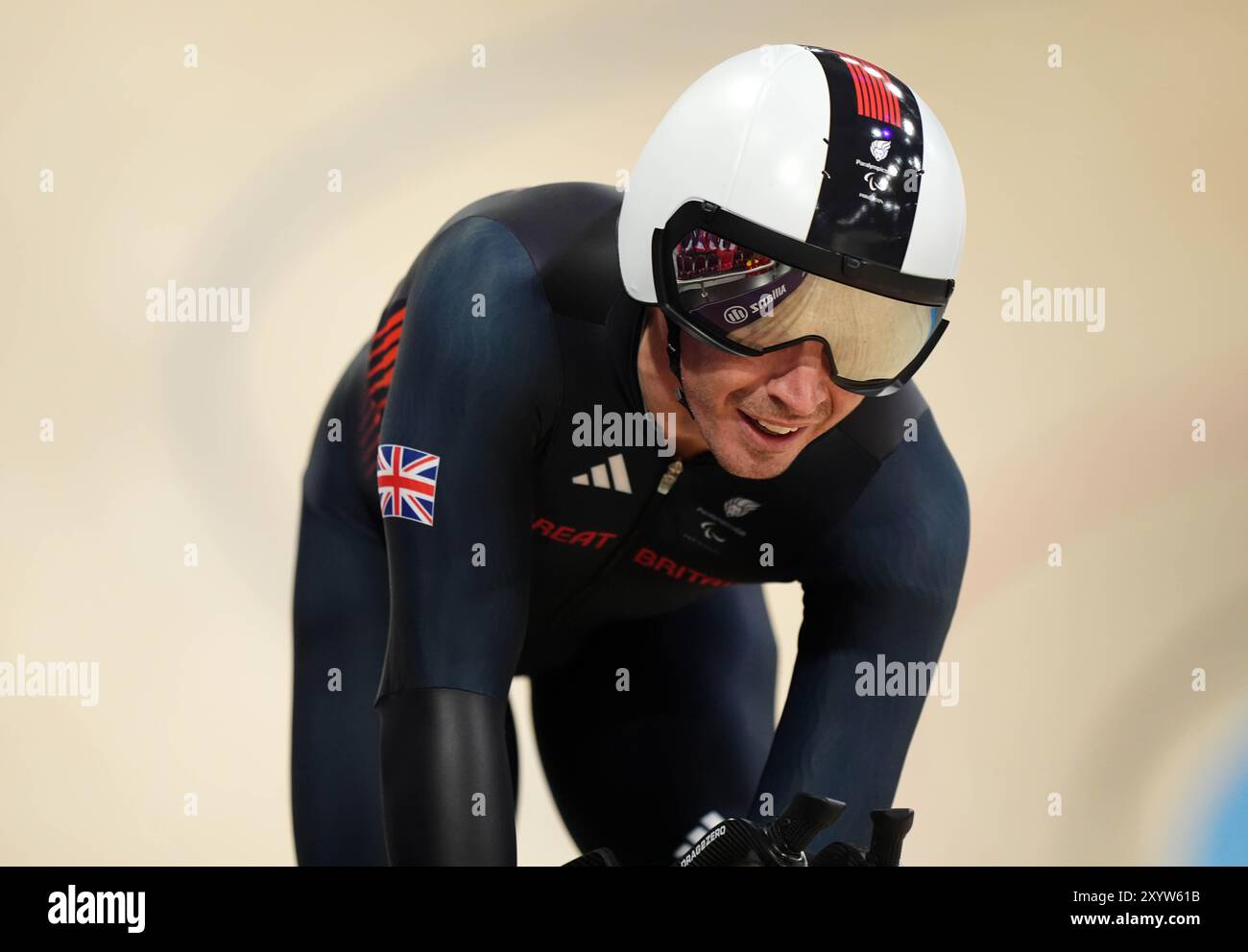 Great Britain's Jaco van Gass after setting a world record during the ...