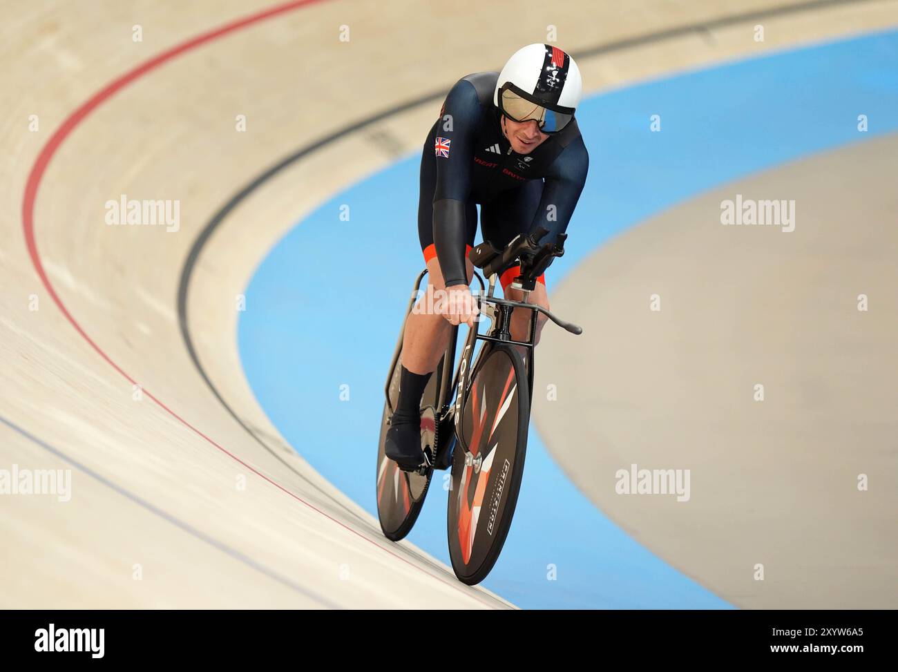 Great Britain's Jaco van Gass after setting a world record during the ...