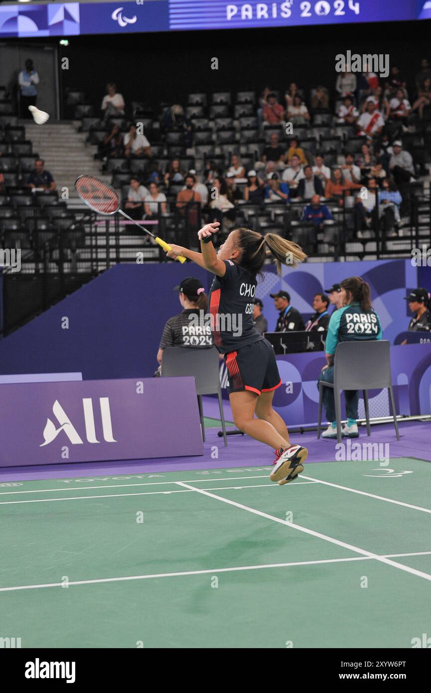 Rachel Choong (GBR) plays against Rubi Milagros Fernandez Vargas (PER ...