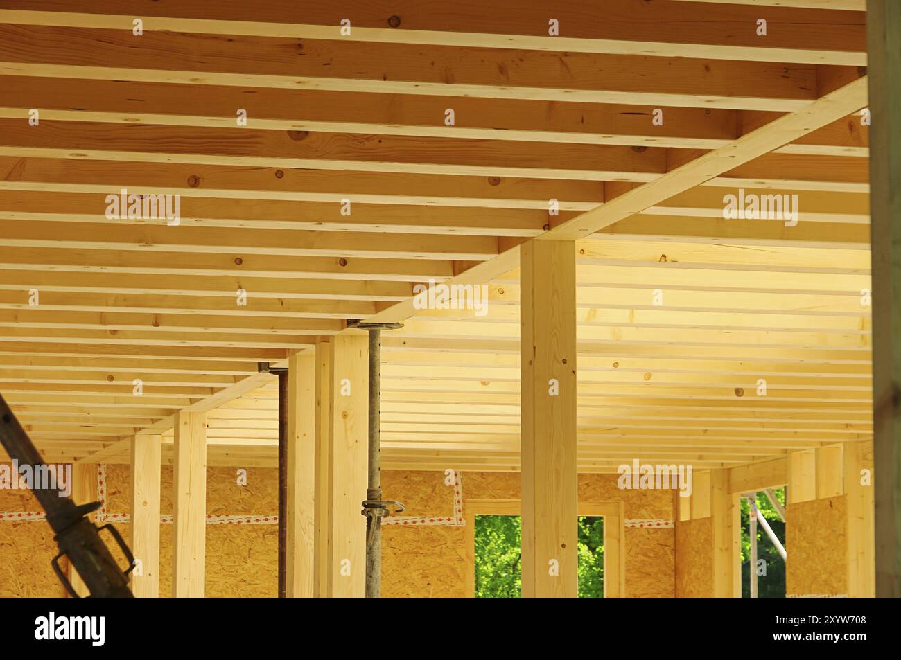 Timber construction, wood construction 02 Stock Photo - Alamy