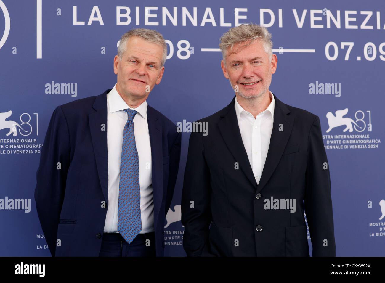 Venice, Italien. 30th Aug, 2024. Peter Worsley and Kevin Macdonald ...