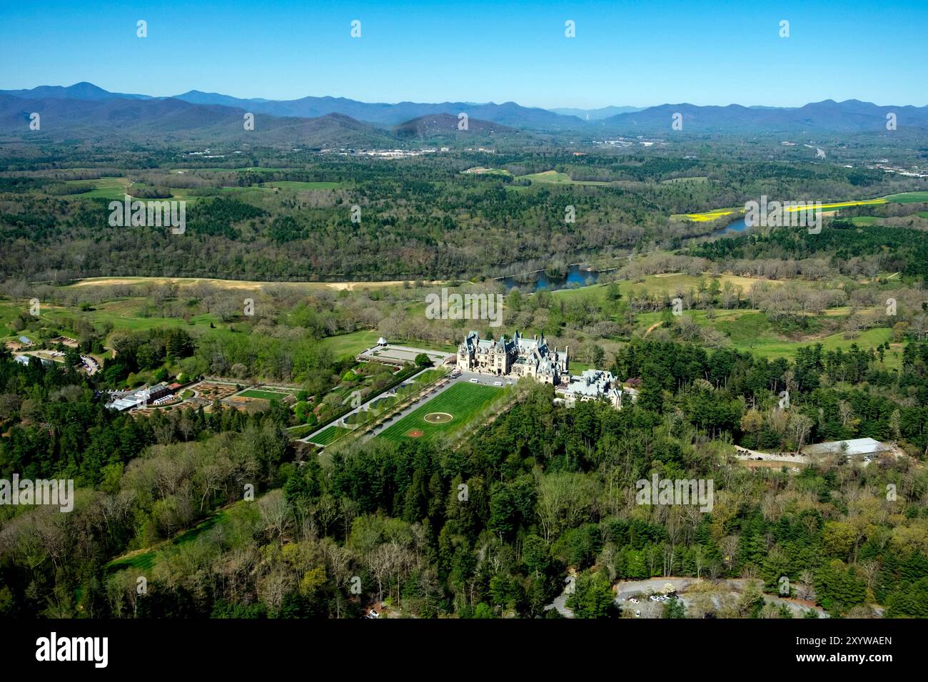 Asheville, North Carolina, USA - April 20, 2018:The Biltmore Estate ...
