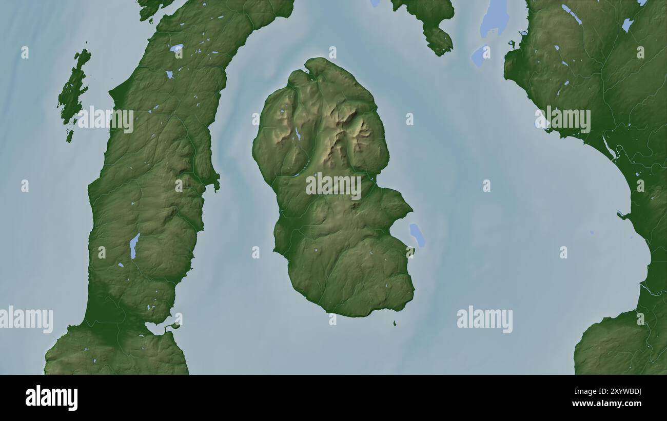 Isle of Arran in the Inner Seas off the West Coast of Scotland on a ...