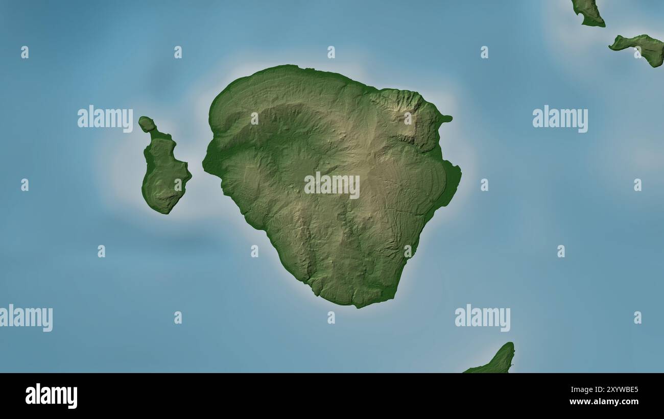 Pulau Babar in the Banda Sea on a colored elevation map Stock Photo - Alamy