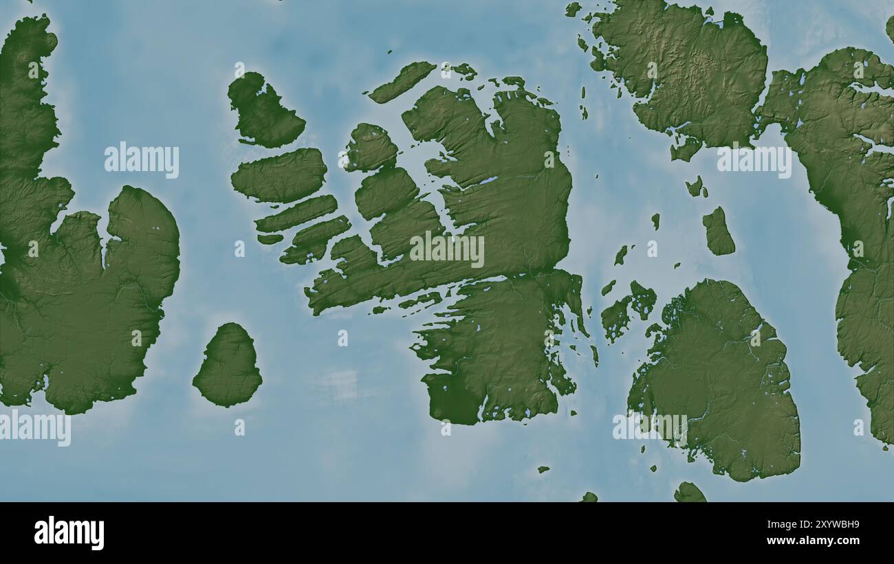 Bathurst Island in the The Northwestern Passages on a colored elevation ...