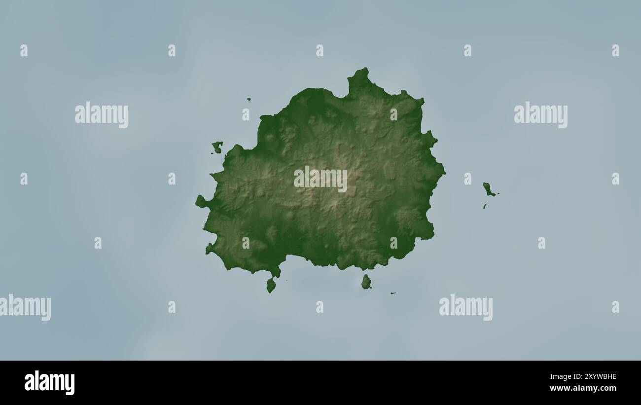 Pulau Bawean in the Java Sea on a colored elevation map Stock Photo - Alamy