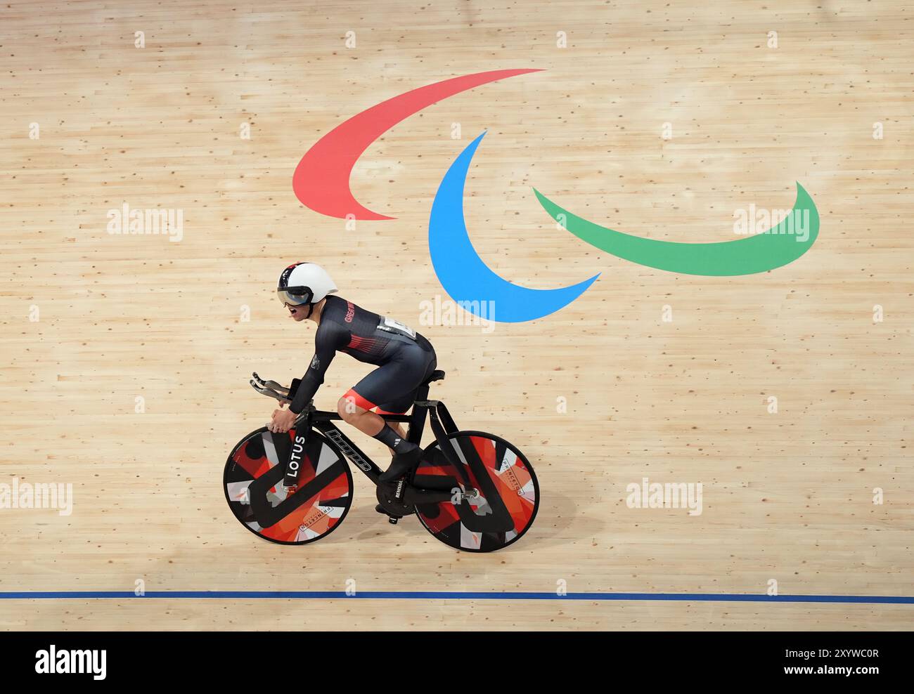 Great Britain's Archie Atkinson celebrates a world record during the ...