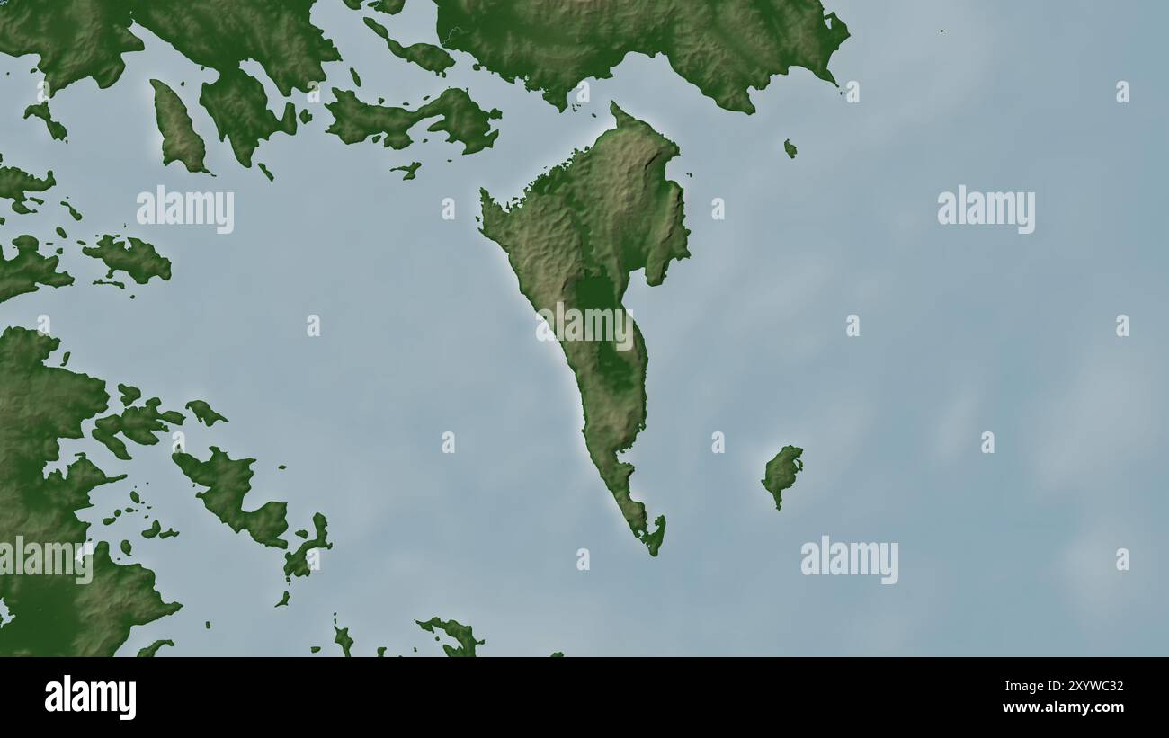 Island coron island map hi-res stock photography and images - Alamy