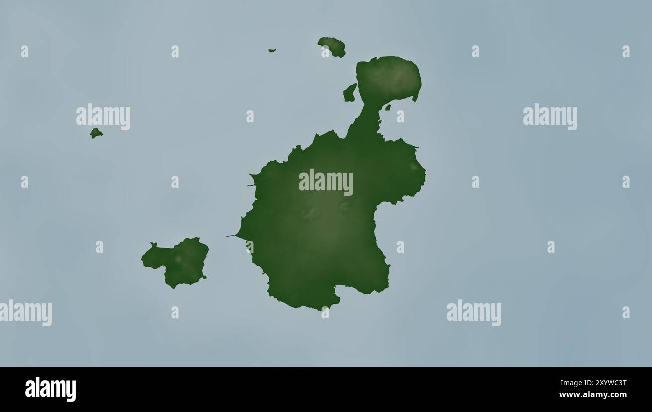 Cuyo Island in the Sulu Sea on a colored elevation map Stock Photo - Alamy