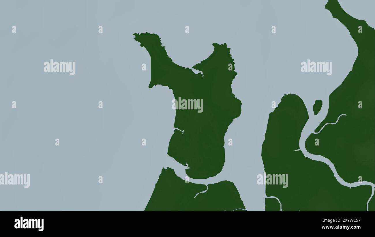 Docherty Island in the Timor Sea on a colored elevation map Stock Photo ...