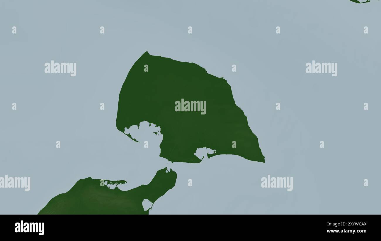Fehmarn Island in the Baltic Sea on a colored elevation map Stock Photo ...