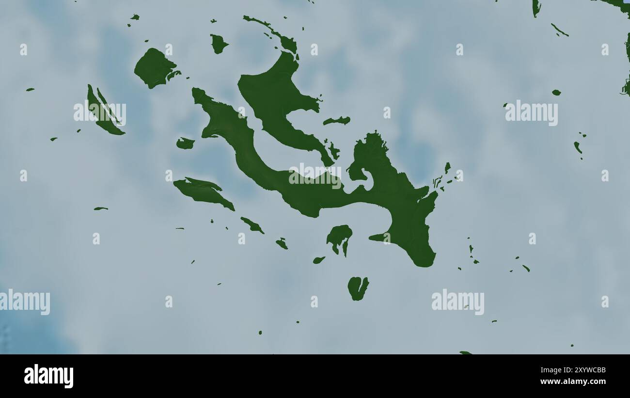 Farasan Island in the Red Sea on a colored elevation map Stock Photo ...