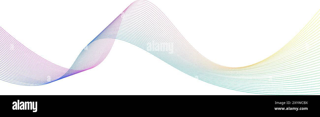 gradient moving lines design element. Vector illustration Stock Vector ...