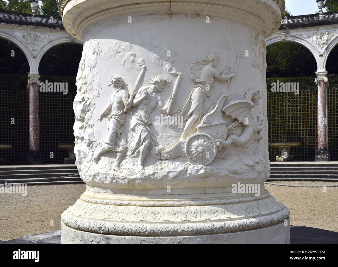 Plinth with bas-reliefs Stock Photo - Alamy