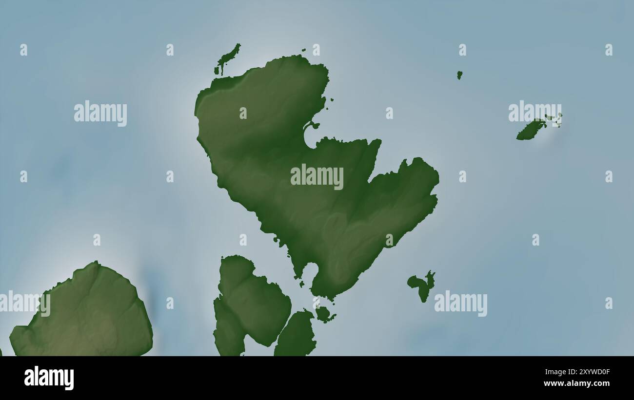 Ile Howe in the Indian Ocean on a colored elevation map Stock Photo - Alamy