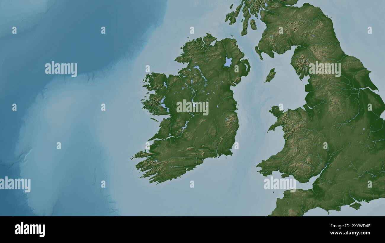 Copeland outline map hi-res stock photography and images - Alamy