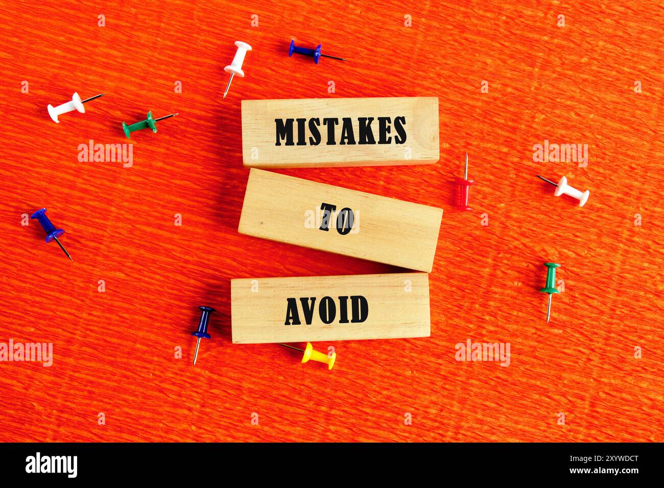 Conceptual mistakes to avoid symbol. Copy space. Mistakes to avoid ...