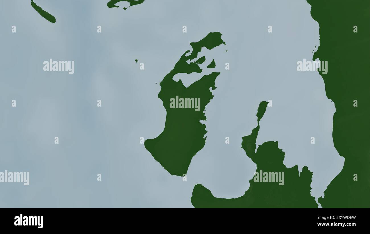 Kamaran Island in the Red Sea on a colored elevation map Stock Photo ...