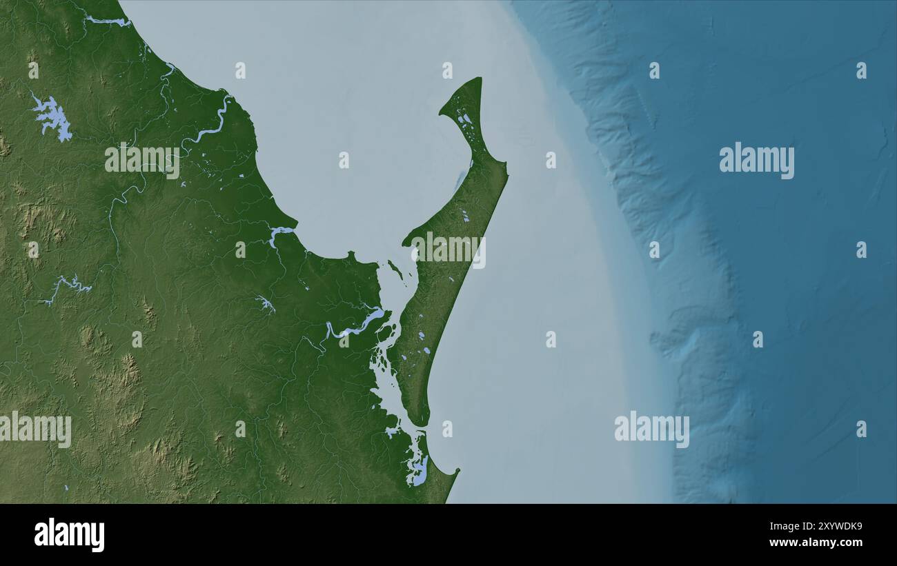 Fraser island map hi-res stock photography and images - Alamy