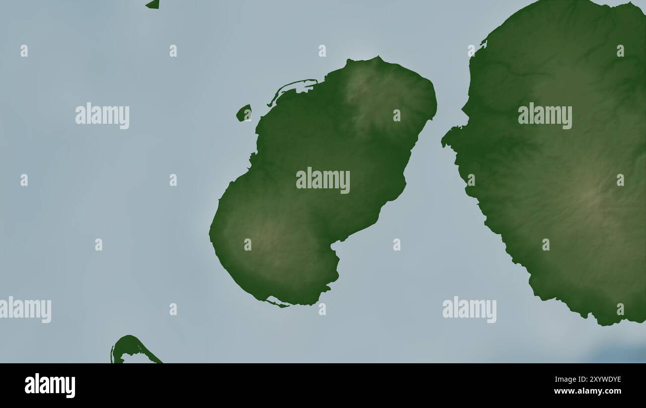 Lapak Island in the Celebes Sea on a colored elevation map Stock Photo ...