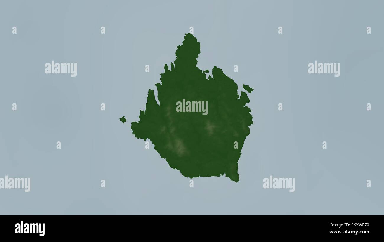 Pulau Liat in the Java Sea on a colored elevation map Stock Photo - Alamy