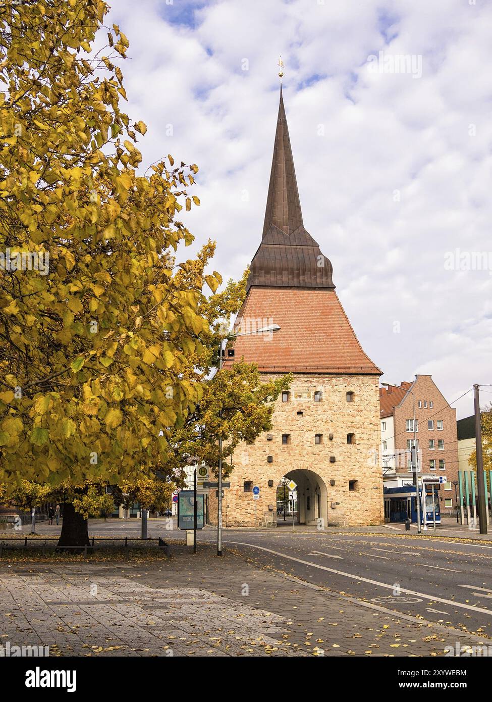 The stone gate in Rostock Stock Photo - Alamy