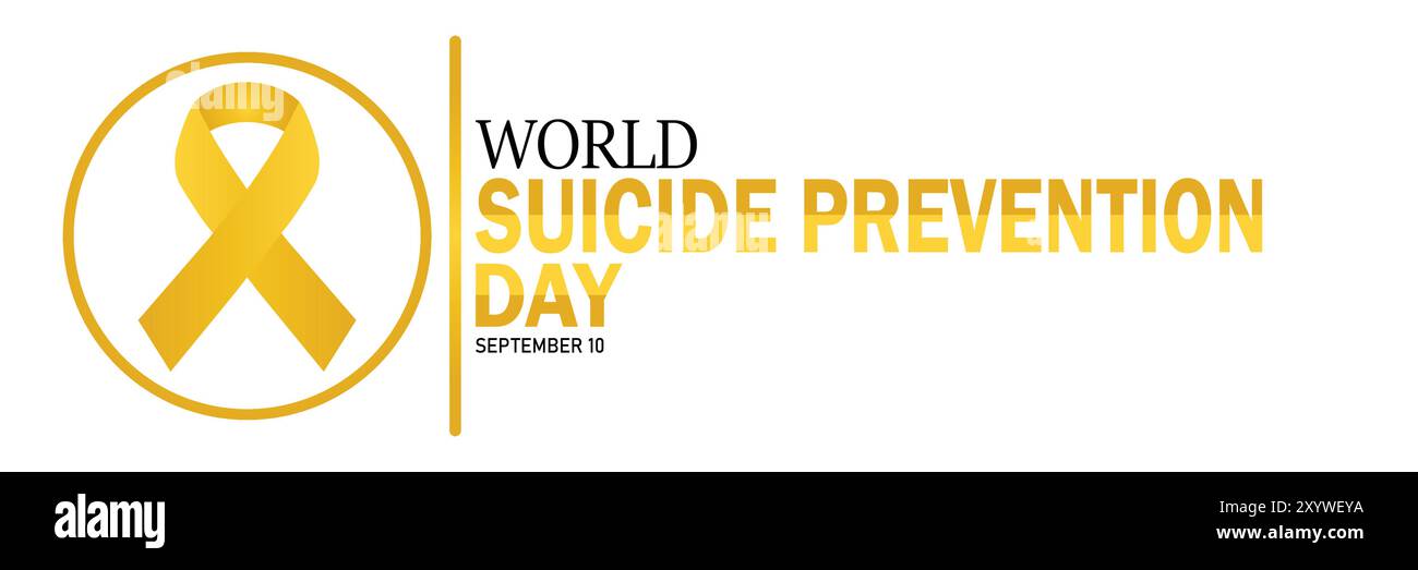 World Suicide Prevention Day. September 10. Suitable for greeting card ...