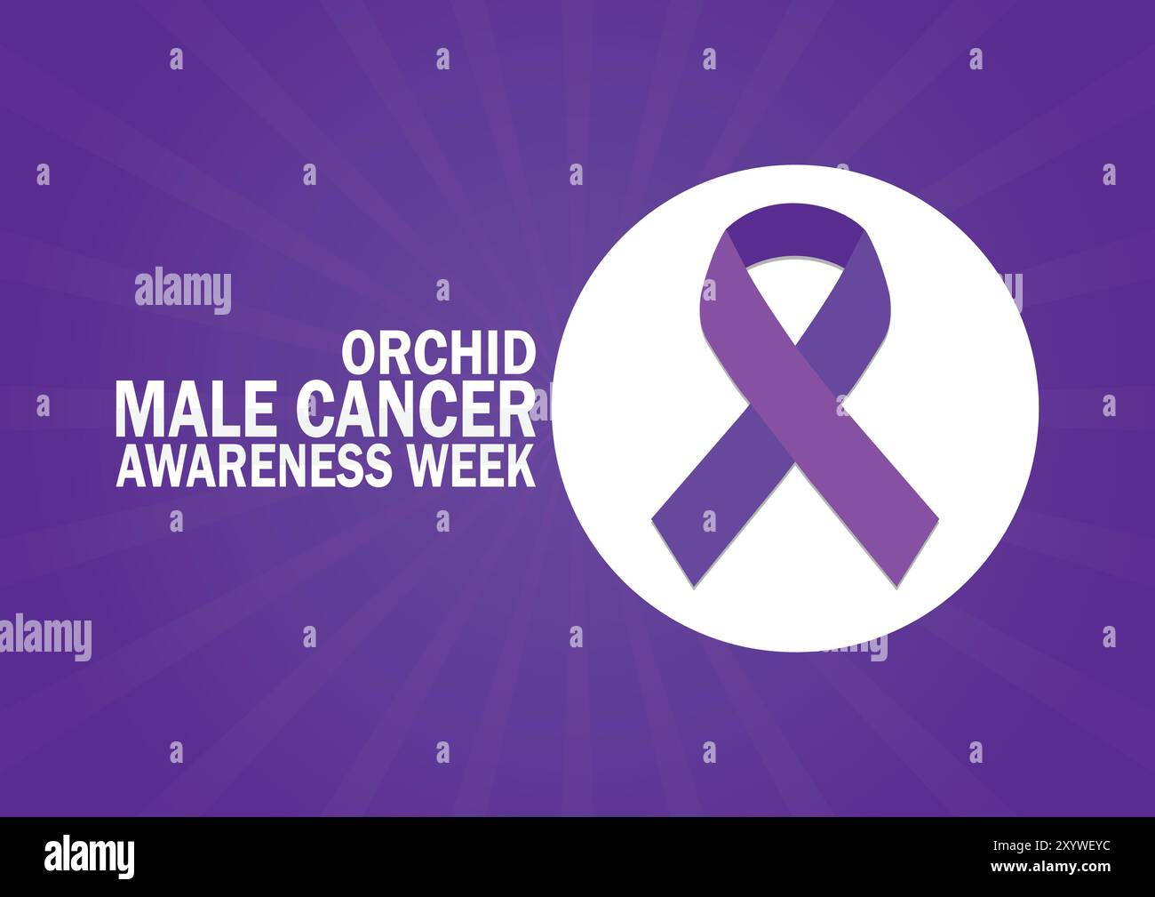 Orchid Male Cancer Awareness Week wallpaper with shapes and typography ...