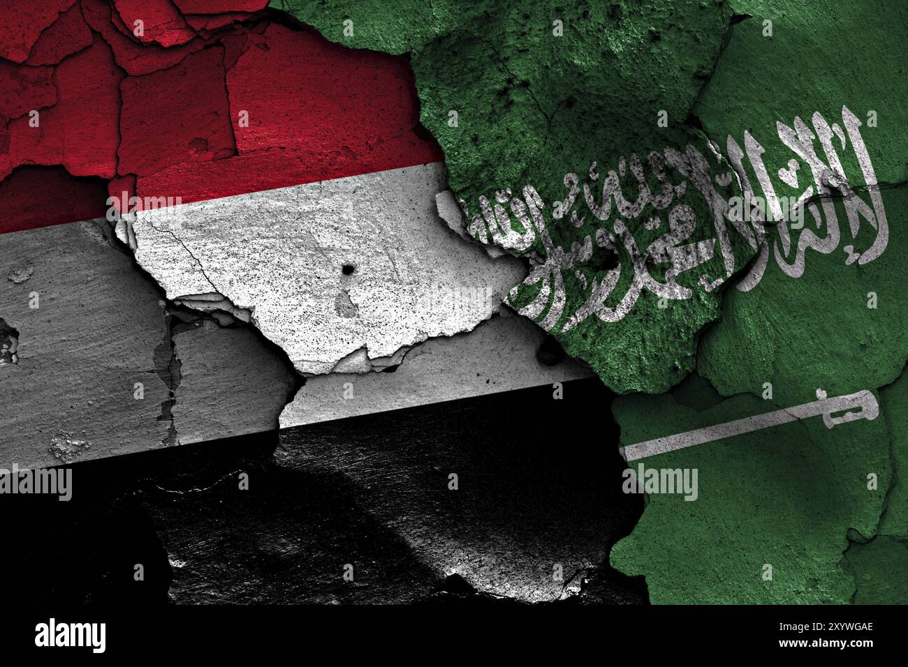 Yemen saudi arabia conflict Stock Photo - Alamy