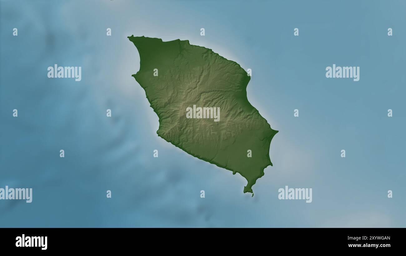 Isla Maria Madre in the North Pacific Ocean on a colored elevation map Stock Photo - Alamy