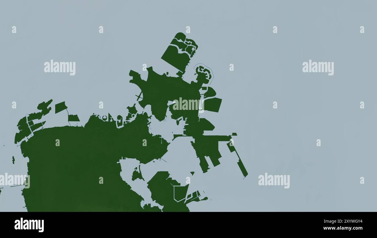 Muharraq outline map hi-res stock photography and images - Alamy