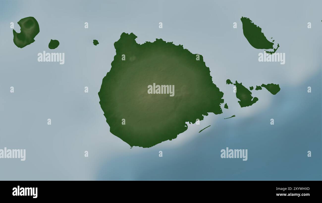 Pata Island in the Celebes Sea on a colored elevation map Stock Photo ...