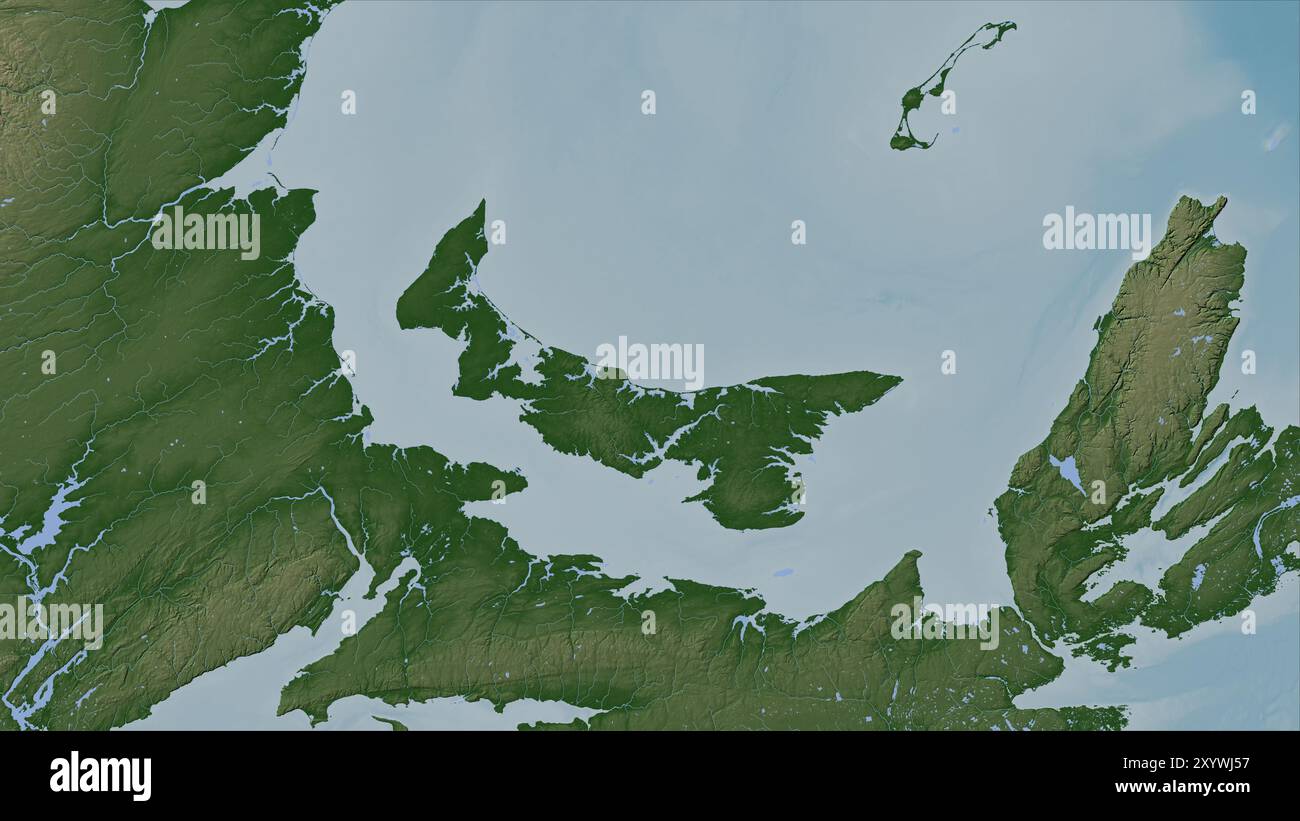 Prince edward island map hi-res stock photography and images - Alamy
