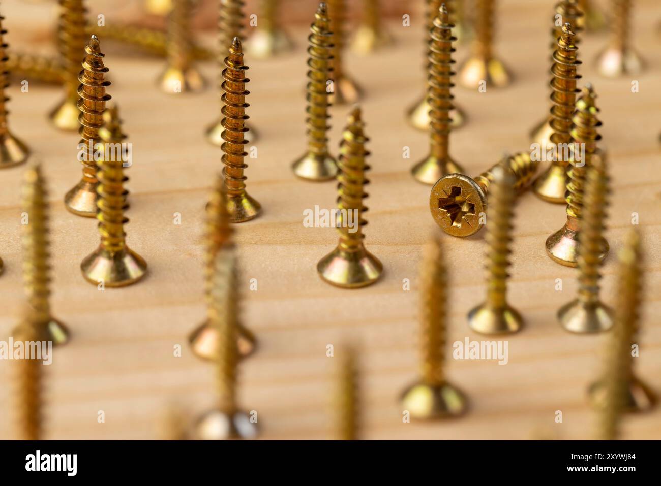 Screw fixing wooden boards hi-res stock photography and images - Alamy