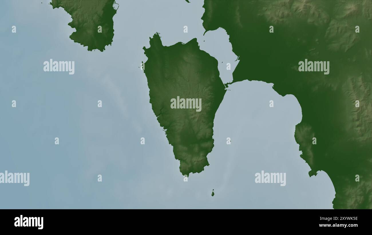 Isola di Sant'Antioco in the Mediterranean Sea - Western Basin on a ...