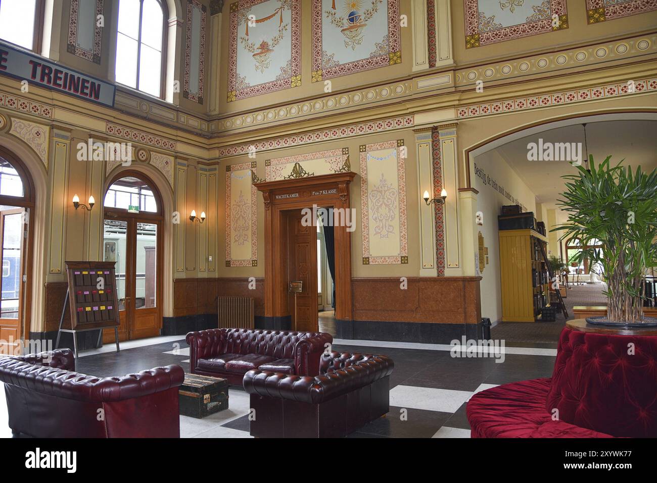 Utrecht, Netherlands. May 2023. The interior of the waiting room of the ...