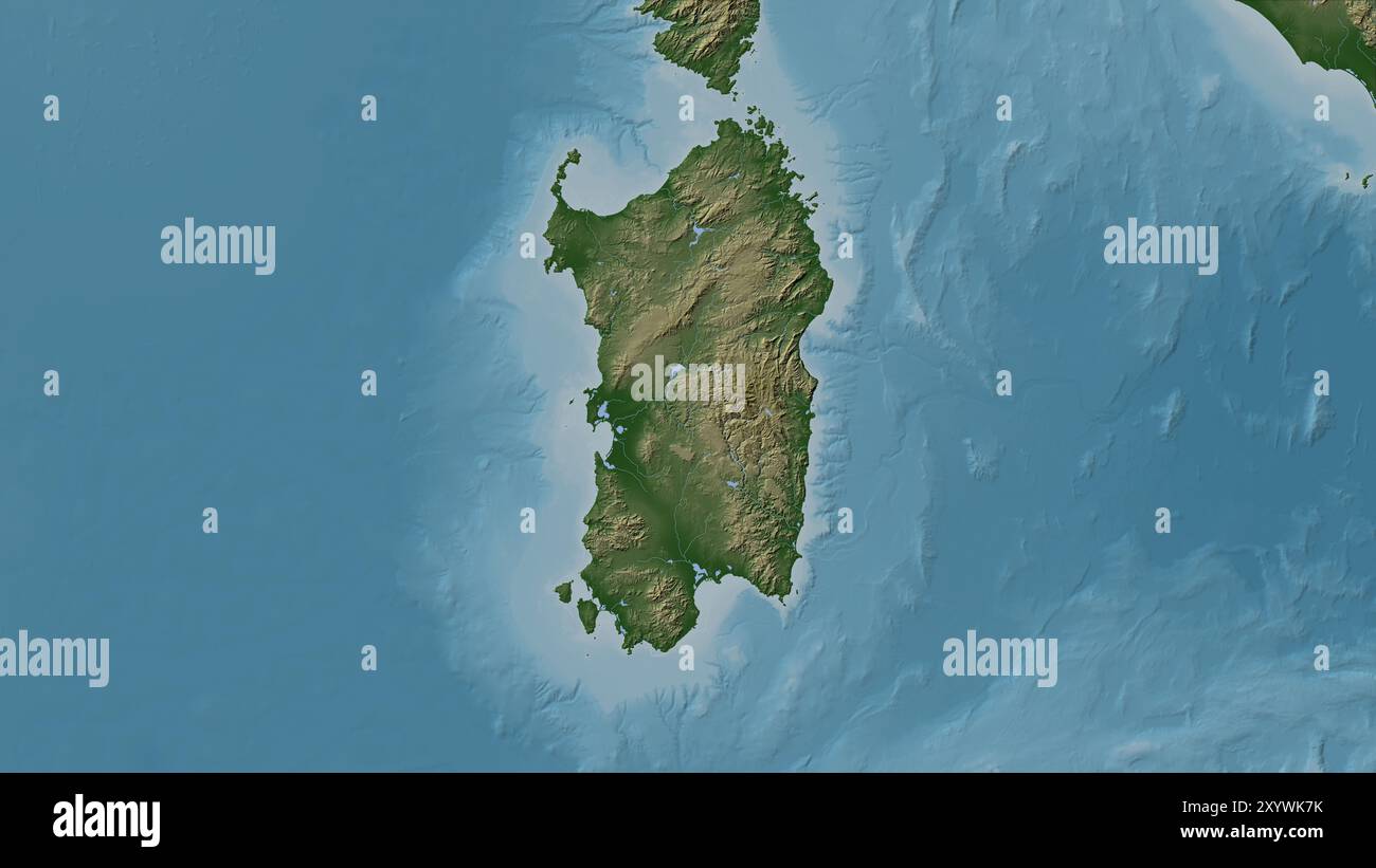 Tyrrhenian sea map hi-res stock photography and images - Alamy