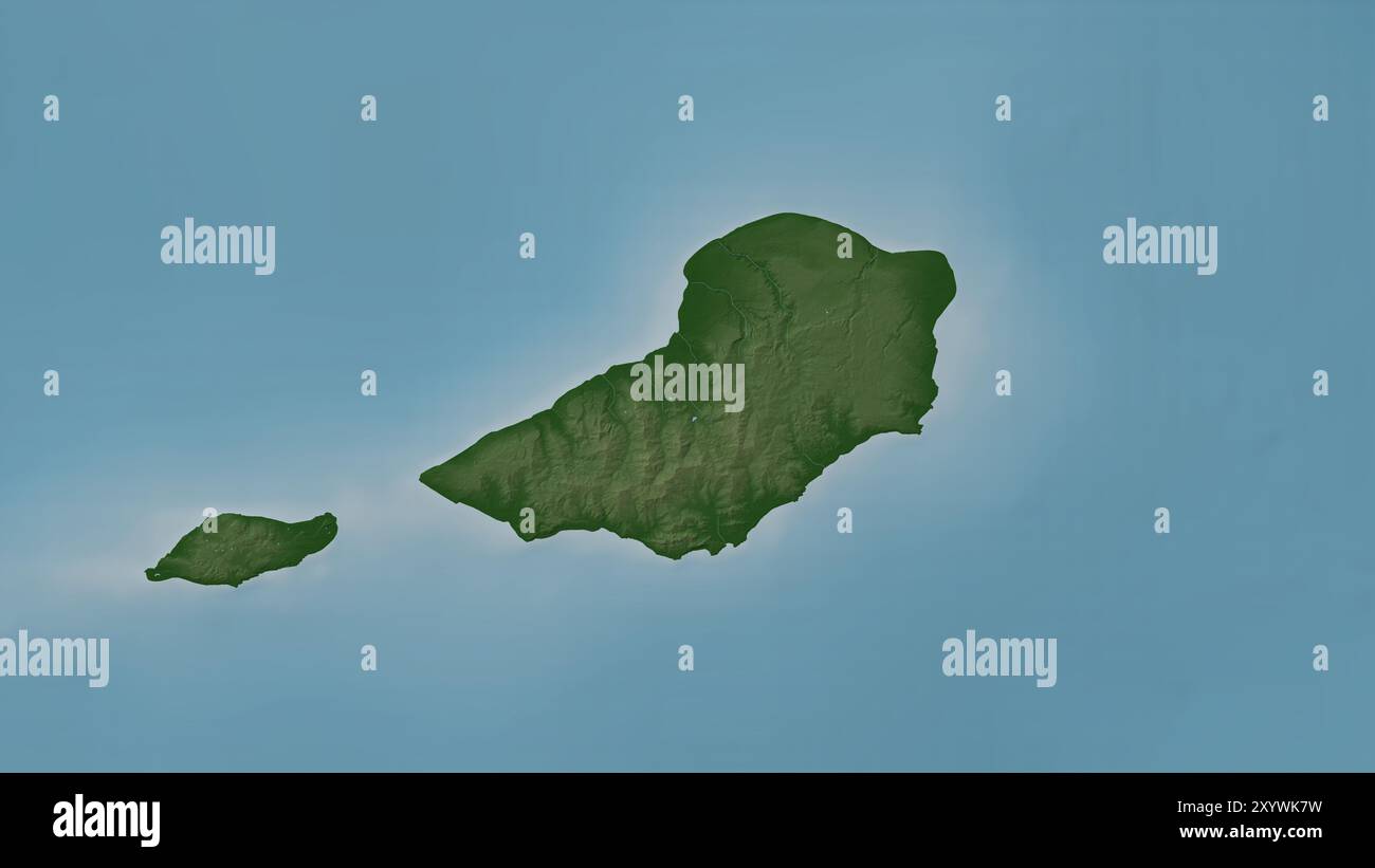 Sawu Island in the Savu Sea on a colored elevation map Stock Photo - Alamy