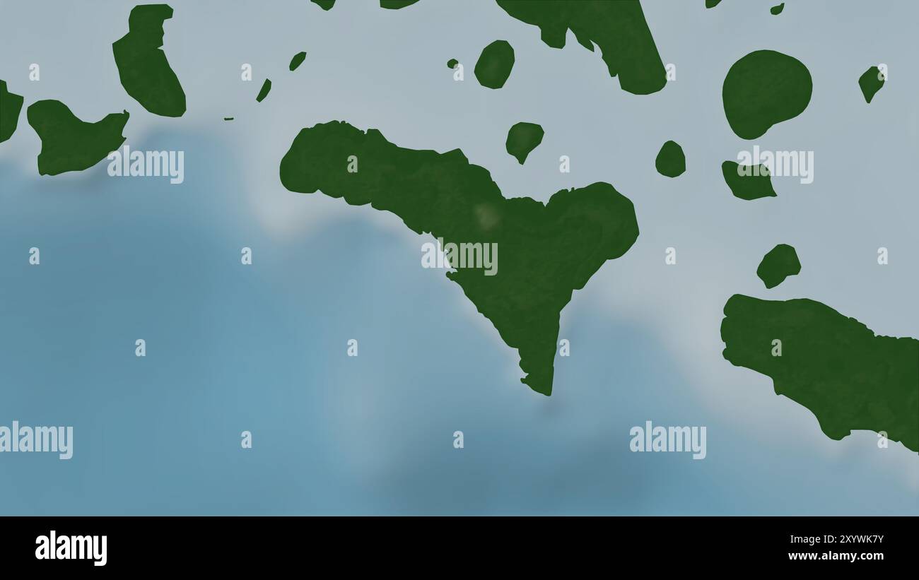 Selapiu Island in the Bismarck Sea on a colored elevation map Stock Photo - Alamy