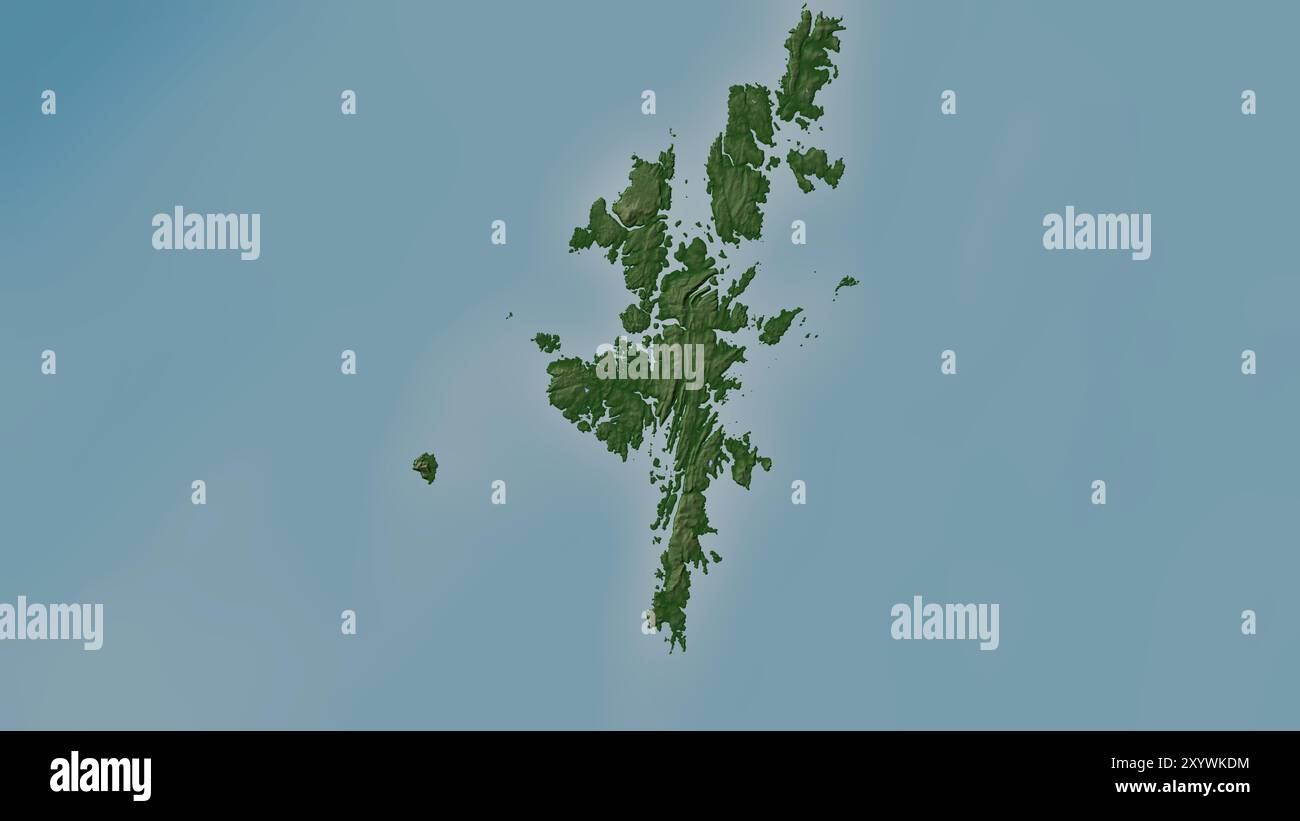 Shetland island map hi-res stock photography and images - Alamy
