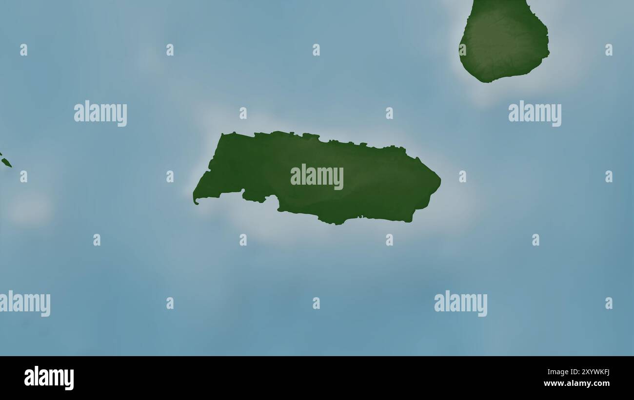 Sibay Island in the Sulu Sea on a colored elevation map Stock Photo - Alamy