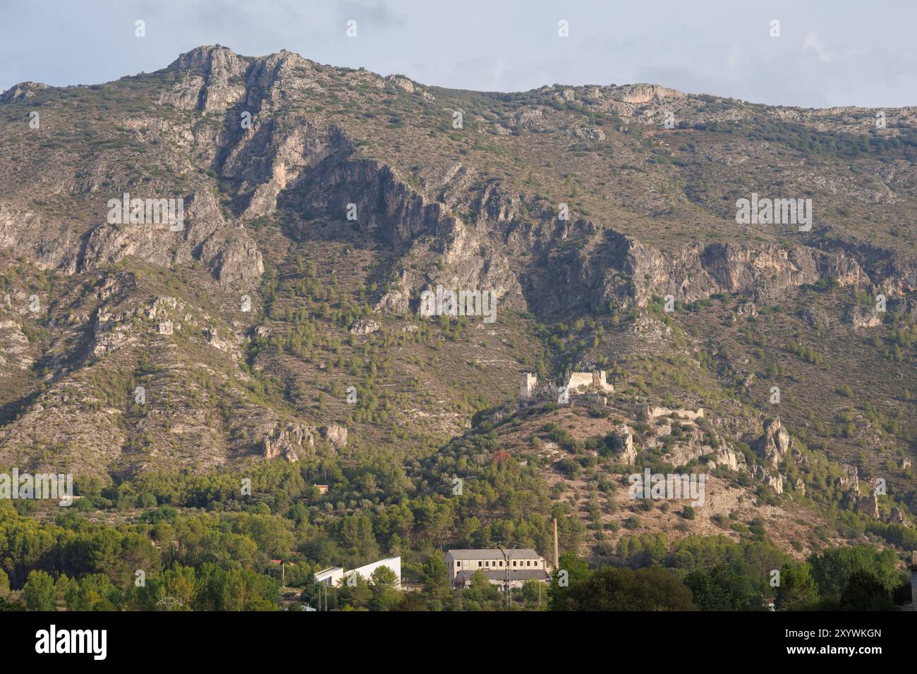 Mountain landscape in the town of Lorcha, Spain Stock Photo - Alamy