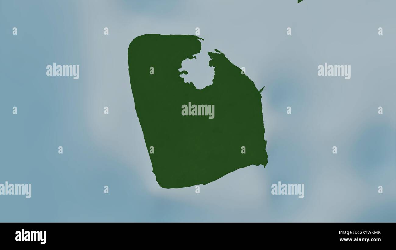 Simunul Island in the Celebes Sea on a colored elevation map Stock ...