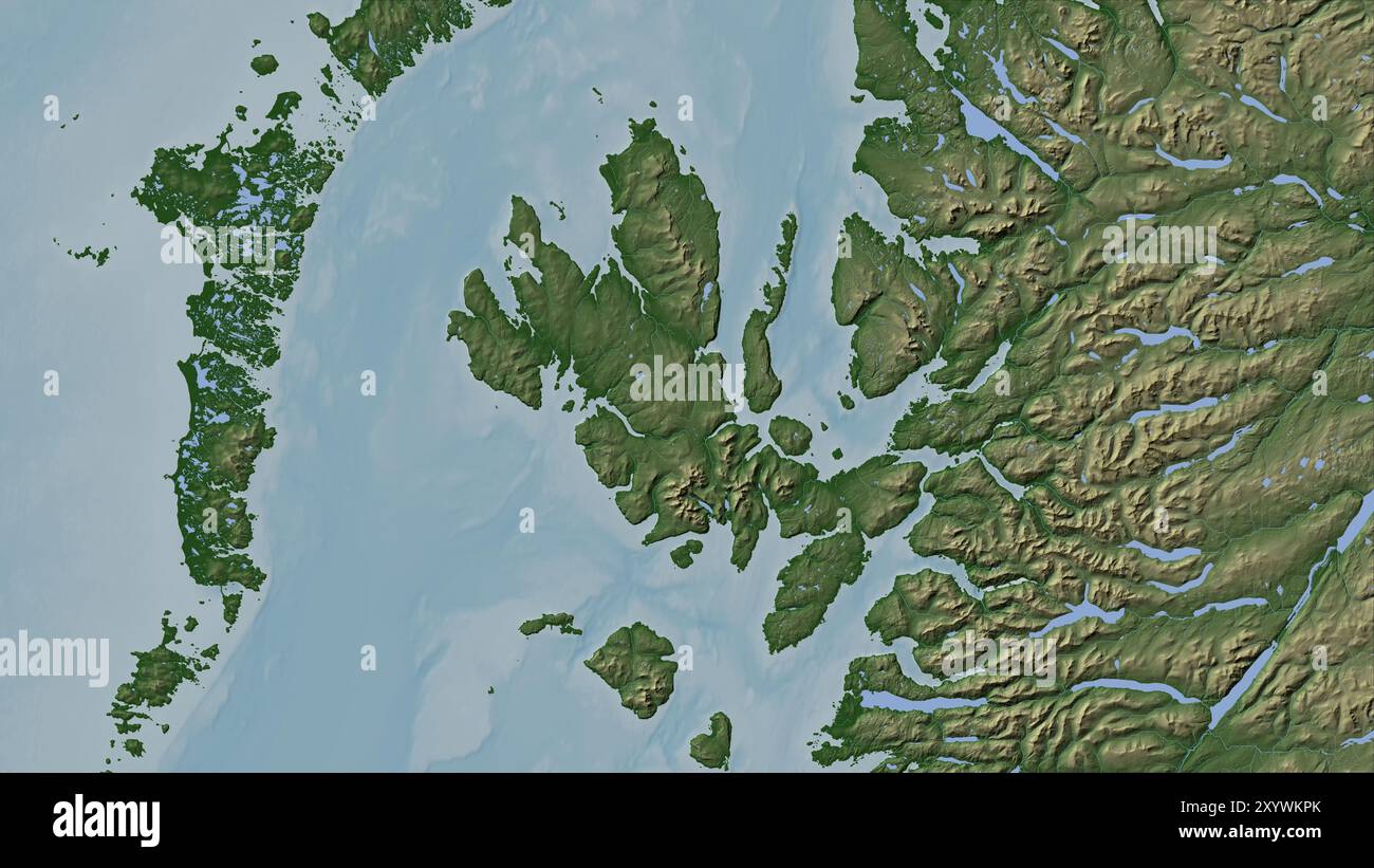 Skye Island in the Inner Seas off the West Coast of Scotland on a ...
