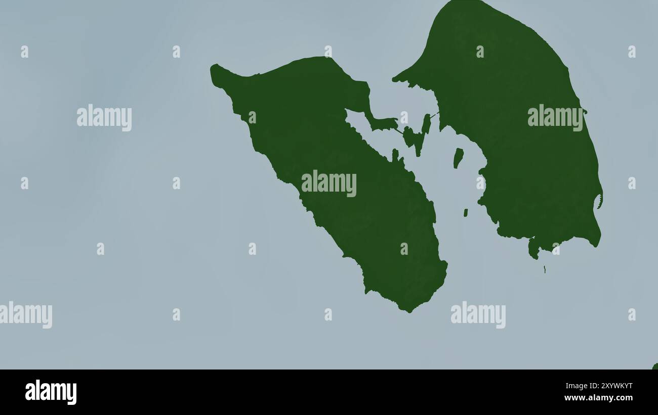 Suur-Pakri Island in the Gulf of Finland on a colored elevation map ...