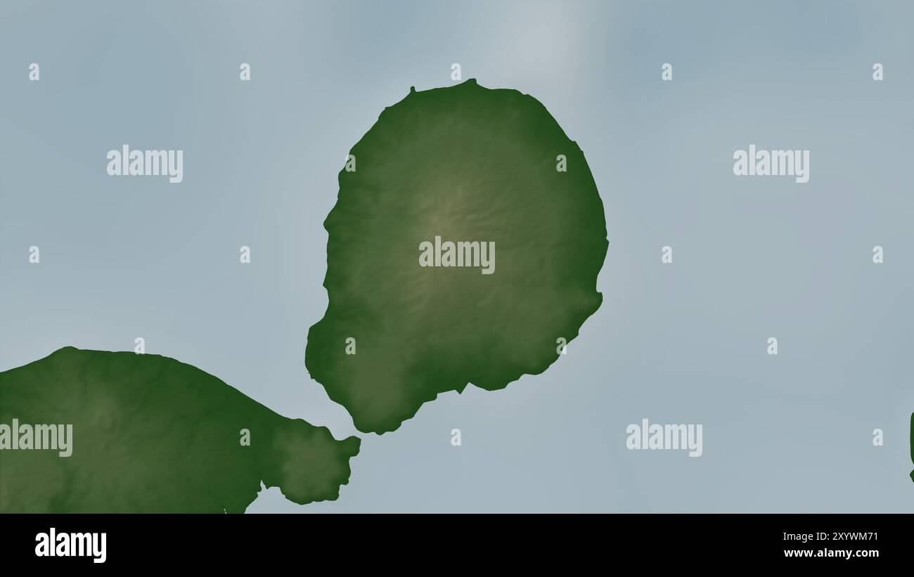 Tapul Island in the Celebes Sea on a colored elevation map Stock Photo ...